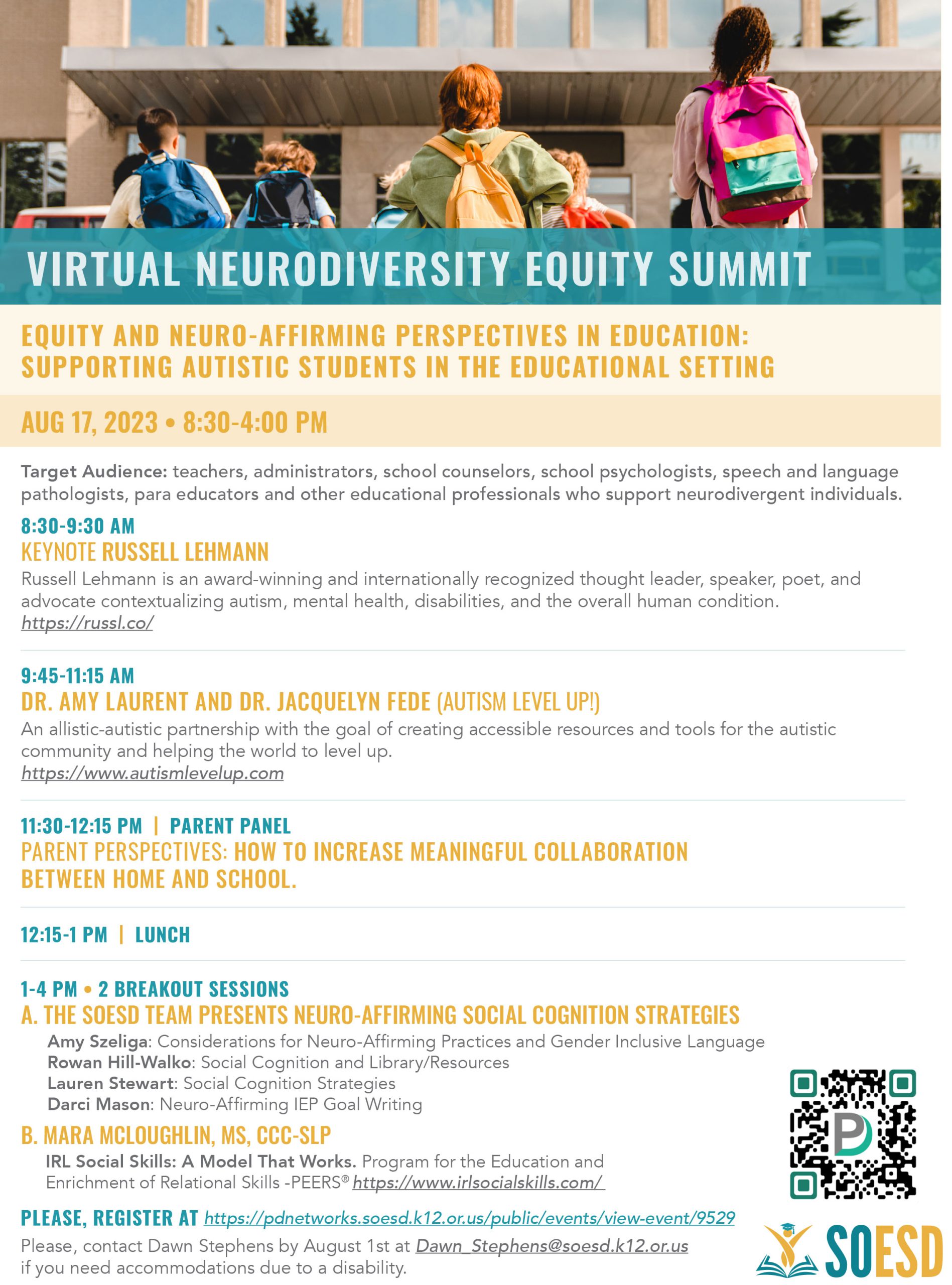 VIRTUAL NEURODIVERSITY EQUITY SUMMIT - Southern Oregon Education ...